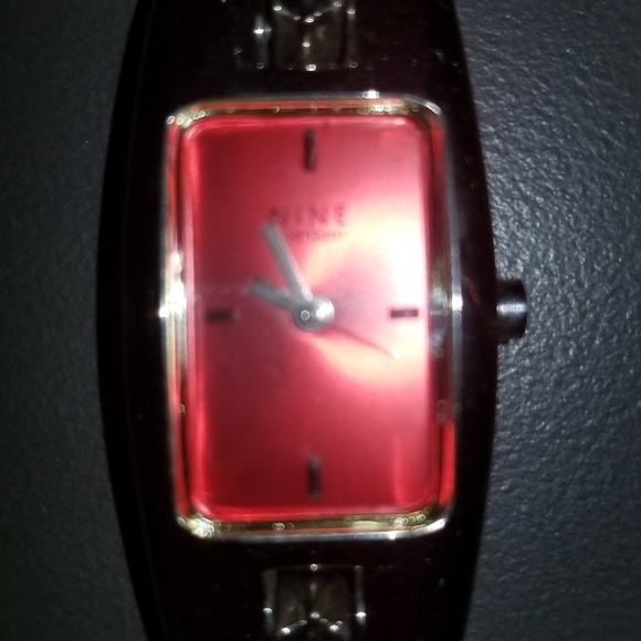 Nine & Co. | Jewelry | Nine Company Red Faced Watch | Poshmark
